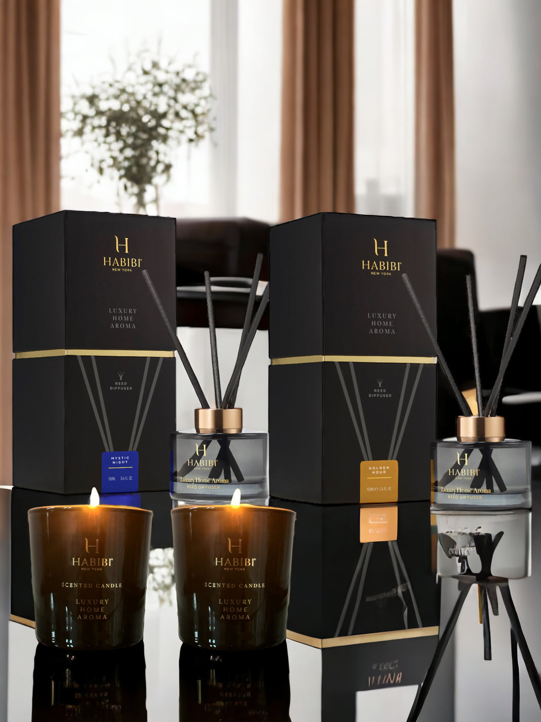 Luxury Home Fragrances Collection | Reed Diffusers & Candles – Habibi NY