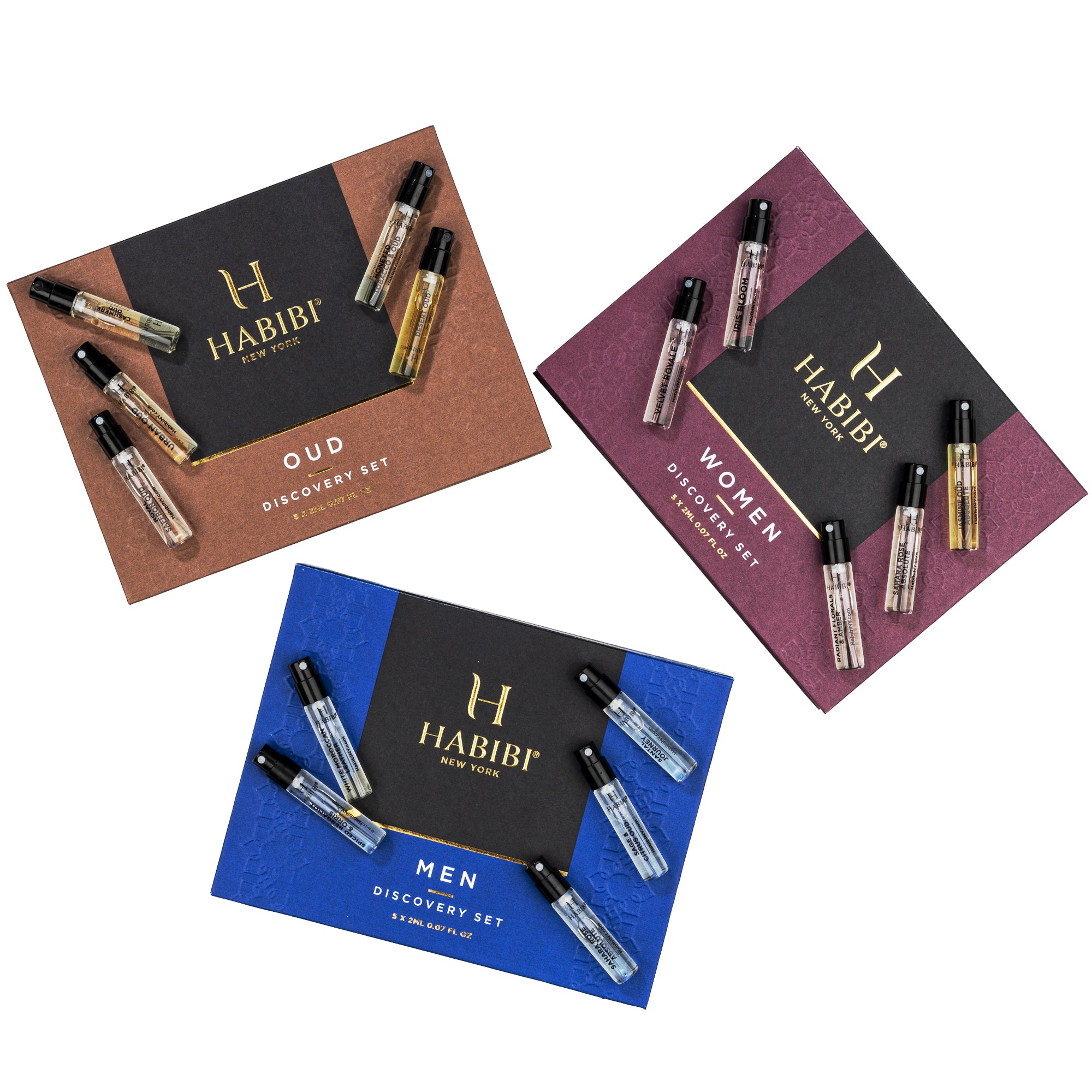 Explore Luxurious Men's, Women's & Oud Sample Sets – Habibi NY