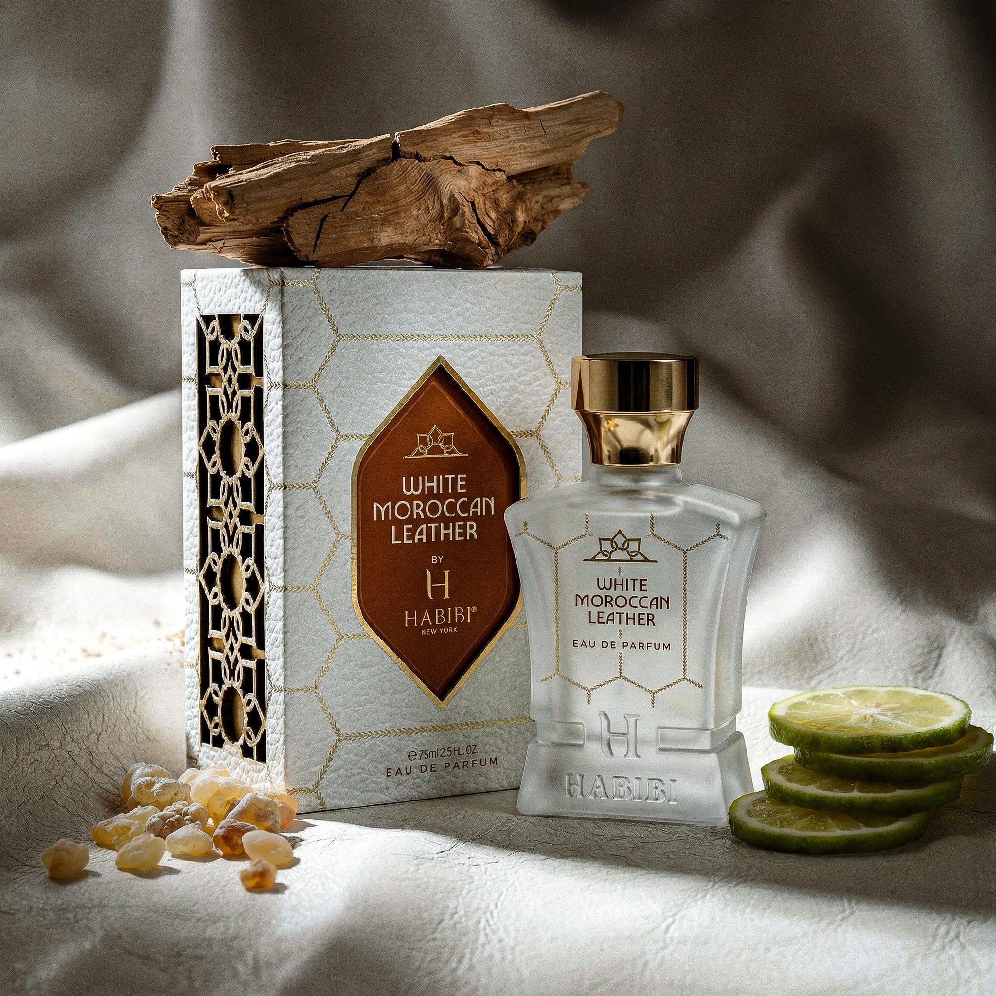 Habibi White Moroccan Leather | Best-Selling Men’s Fragrance – Habibi NY